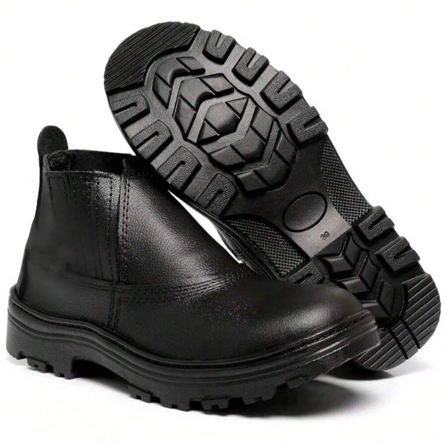 Elastic Leather Safety Boot With Toe Cap And CA Promotion | SHEIN ITALIA