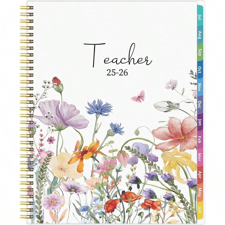 Teacher Planner 2025-2026, JUL. 2025 – JUN. 2026, Lesson Planner 2025 ...