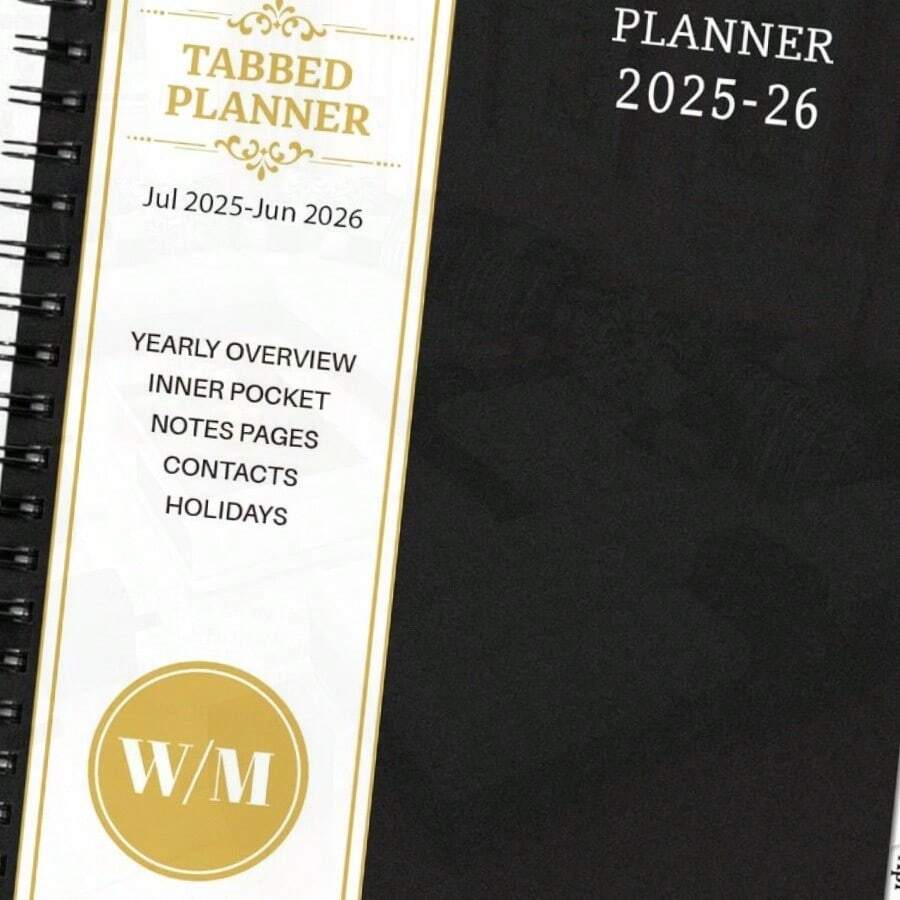 20252026 Planner Planner 20252026 Weekly And Monthly With Tabs July ...