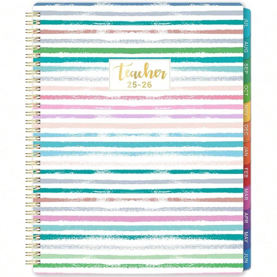 2025-2026 Teacher Planner - July 2025 - June 2026, Lesson Planner 2025 ...