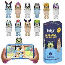 Bluey Blueys Familie und Freunde Blind Box Kawaii Figur Dekoration ...