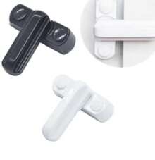 Plastic+Stainless Steel T-Lock Window Door Sash Lock Safety Lever ...
