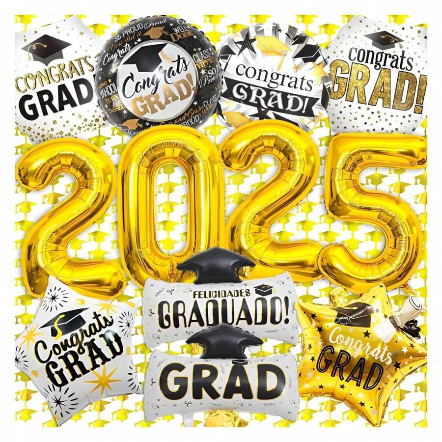 Graduation 2025 Balloons Graduation Decorations Class Of 2025 Balloons Class Of 2025 Congrats ...