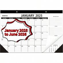 Calendario de escritorio 2025-2026-18 meses-Enero 2025 a Junio 2026, Calendario de escritorio ...