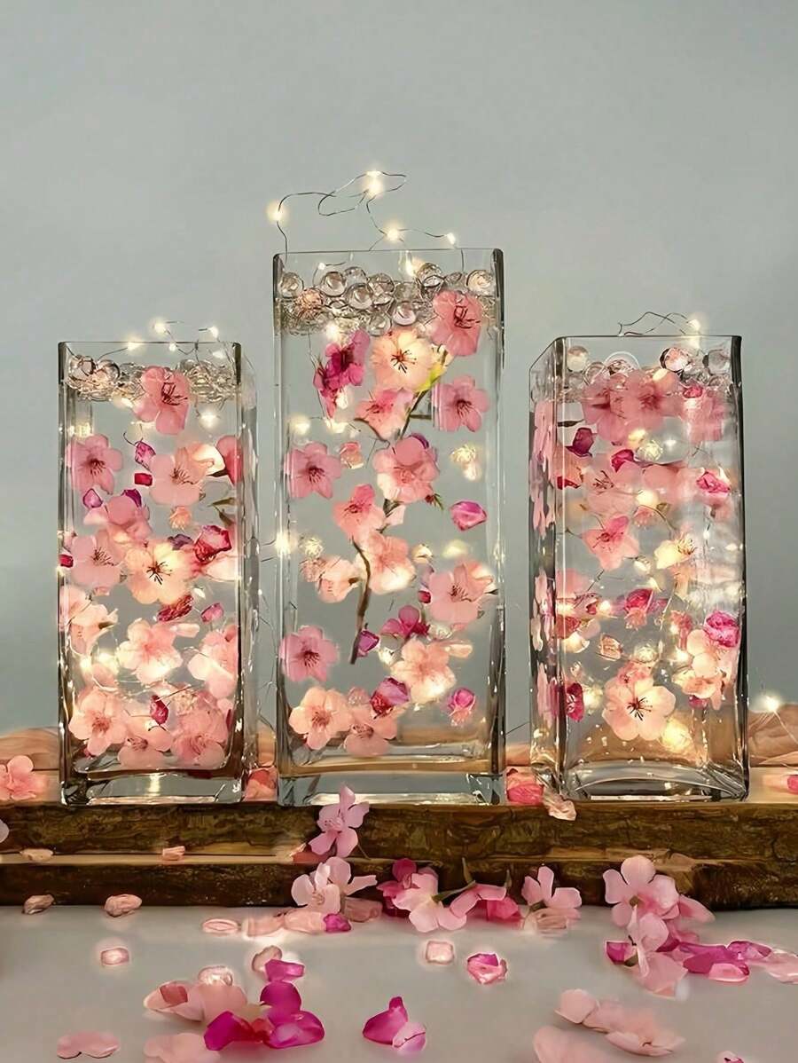 100pcs Artificial Cherry Blossoms Vase Filler Decor, Artificial Flower ...