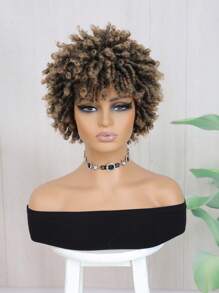 Short Dreadlock Wig For Women And Men Afro Faux Locs Dreads Wig Heat ...