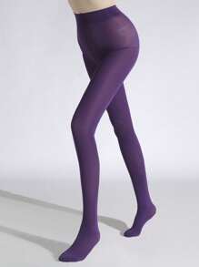 Simple Plain Tights | SHEIN USA