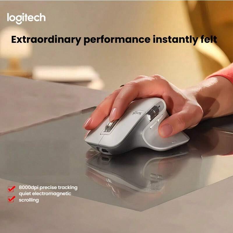 Logitech Ratón inalámbrico MX Master 3S Seguimiento de precisión de 8K ...