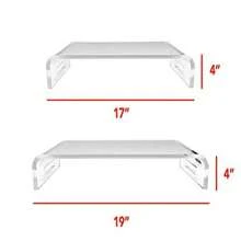 12mm Thickness Heavy Duty 17'' Monitor Stand Riser Computer Stand PC ...