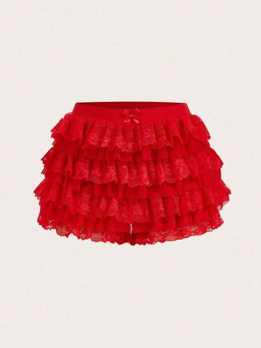Beach Spirit Ruffled Hot Pants Skirt | Wave Layered Design | Anti-Glare ...