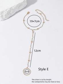 1pc Elegant Pearl Toe Anklet Dainty Foot & Body Chain Jewelry For Women ...