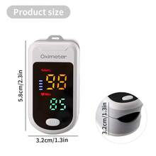 Fingertip Pulse Oximeter, Blood Oxygen Saturation Monitor With Pulse ...