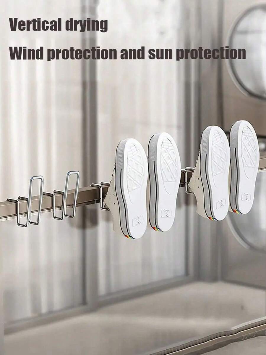 Multi-Functional Shoe Drying Rack 4-Piece Set Wall-Mounted For Metal ...