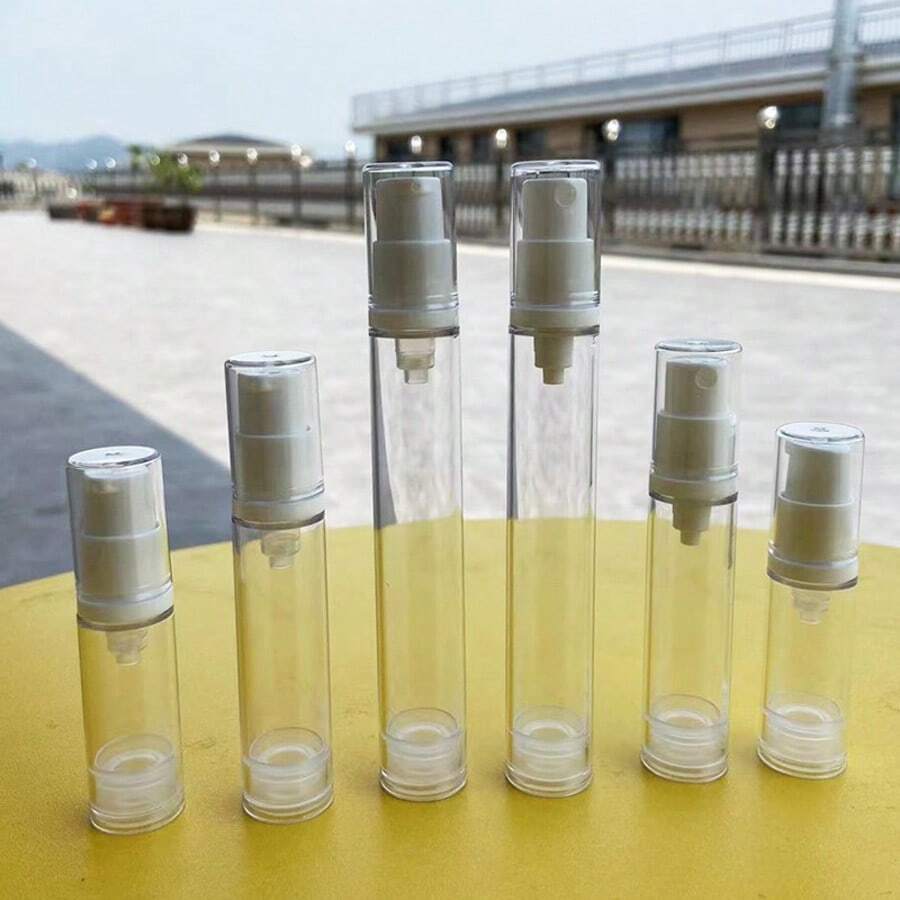 5 Pieces - Vacuum Airless Pump Bottles For Filling Transparent Travel ...