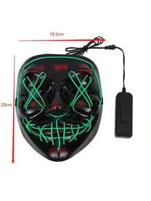 Halloween Mask, LED Light Up Masks, The Purge Masks With 3 Lighting ...