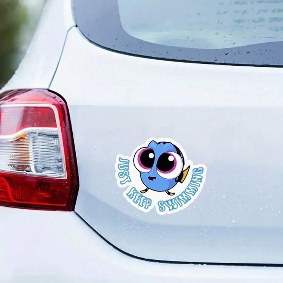 1pc Cute Fish Baby Car Sticker, Versatile Sticker For Laptop, Car ...