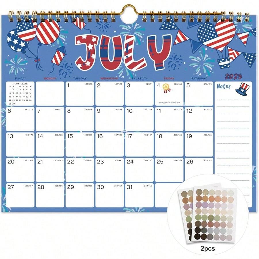 20252026 Calendar 18 Monthly Wall Calendar July 2025 December 2026 8.5 ...