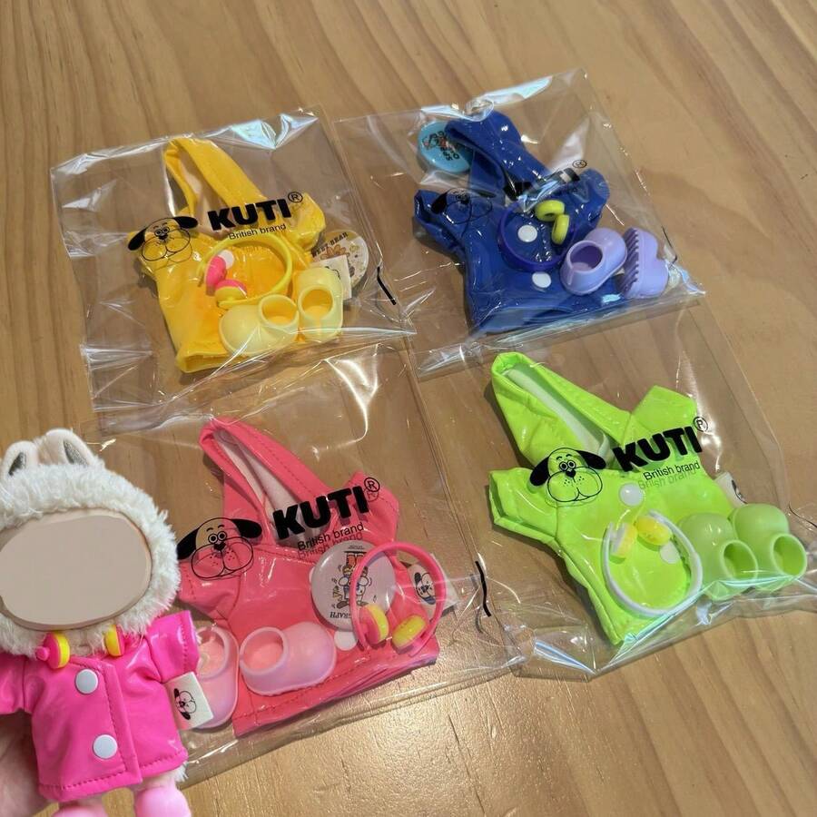 17cm Labubu Doll Clothes, 1st Generation Labobo Plush Decorations ...