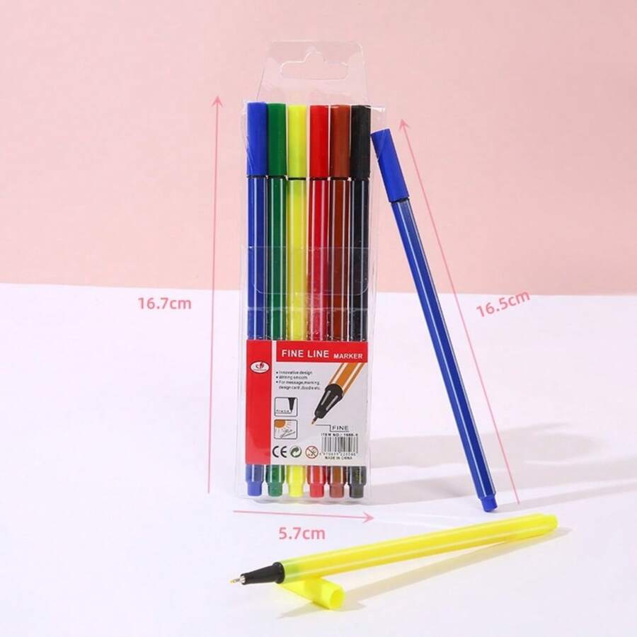 Fine Core Pen Colored Drawings Painting Liner Fine Tip For | Mode de ...