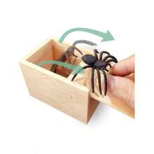 1pc 2025 Latest Spider Jack-In-The-Box, Scary Spider Jumping Prank Box ...