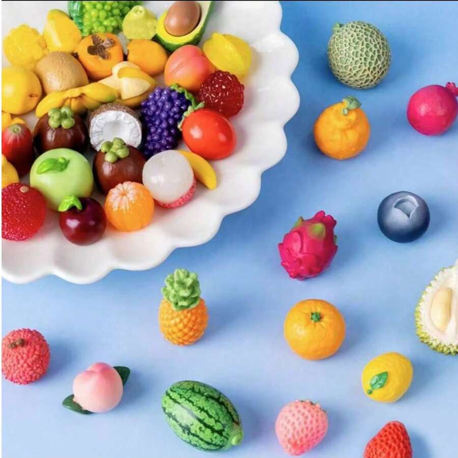Fake Mini Fruits And Vegetables.FoodMini Fruits, Resin Fruit ...