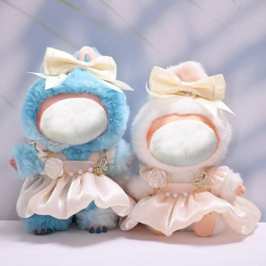 17cm Labubu Doll Clothes - Ethereal Chiffon Dress Set For Labubu Dolls ...