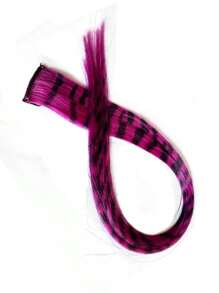 Leopard Print Mixed Color Wig Extensions Y2K Street Style, Claw Clips ...