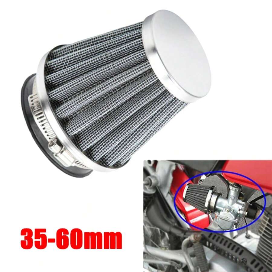 Motorcycle Air Filter 35-60mm High Flow Universal Motorbike ATV Dirt ...