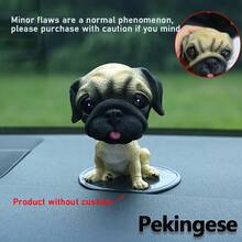 1pc Cartoon Cute Nodding Dog Resin Spring Decor, Creative Car Interior ...