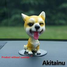 1pc Cute Cartoon Nodding Dog Resin Ornament, Creative Car Interior ...
