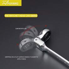 DAZOSHO 10mm Combination Ratchet Set, Bi-Directional Torque Industrial ...