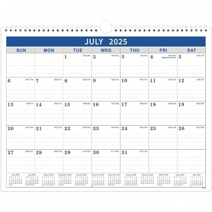 20252026 Calendar 20252026 Wall Calendar From Jul. 2025 Dec.2026 Wall ...