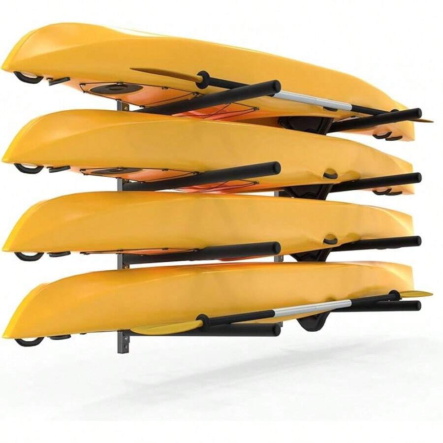 Kayak Storage Rack, Adjustable Heavy Duty Kayak Rack For Kayaks Paddle ...