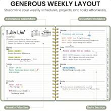 Planner 20252026 Academic Year Weekly And Monthly Calender Planner July ...