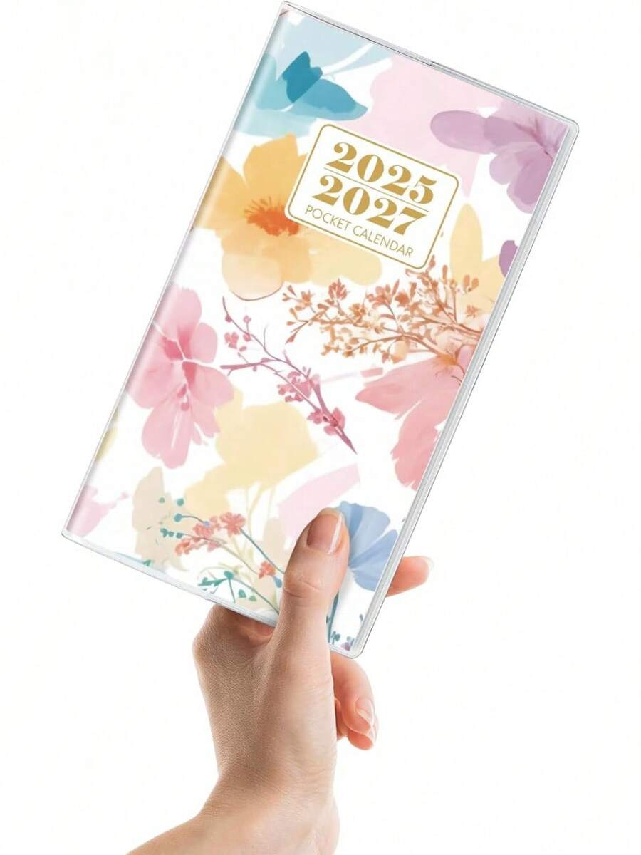 Pocket Calendar 2025-2027, Floral 2025-2027 Monthly Planner - 3.7" X 6. ...