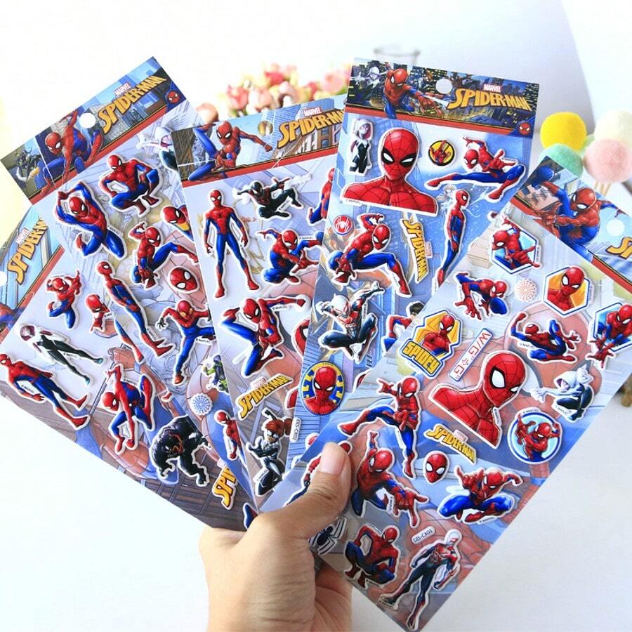 Marvel Marvel Spider-Man 2D & 3D Stickers - PVC, Reusable For Laptops ...