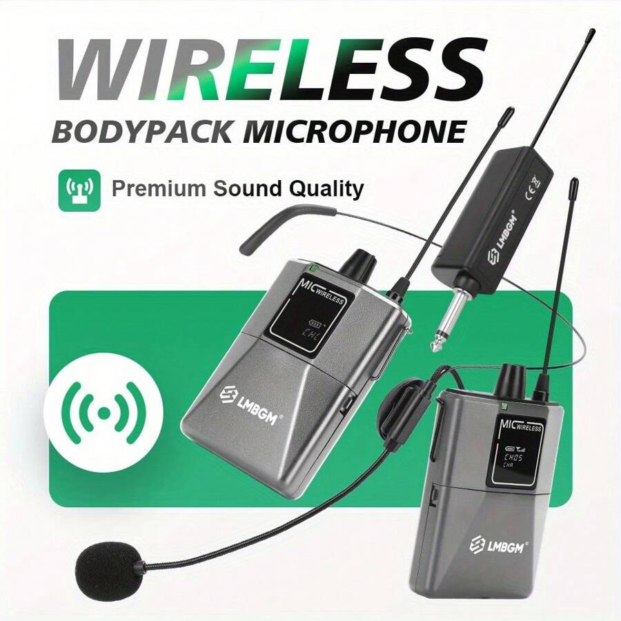 LMBGM Professional Wireless Beltpacks Microphone System USB ...