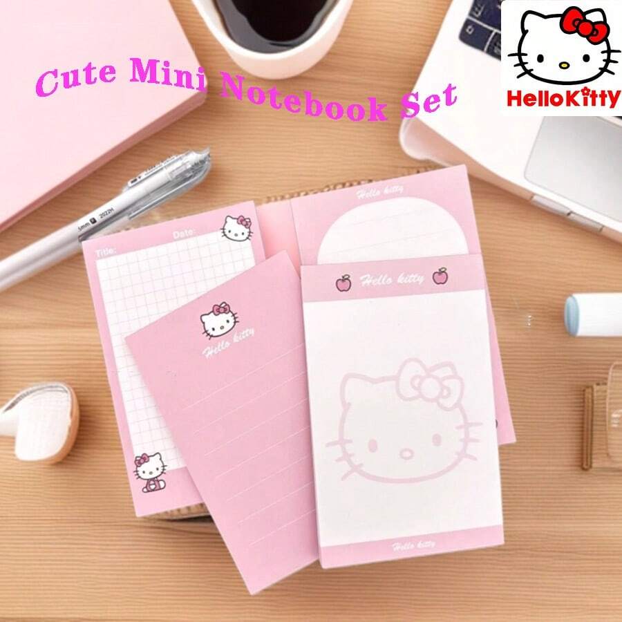 Sanrio Hello Kitty A7 Tearable Memo Pad - Mini Portable Kawaii Pink ...