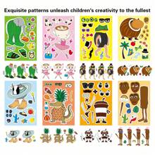 8Sheets New Italian Brainrot AI Animals Make A Fece Puzzle Sticker ...