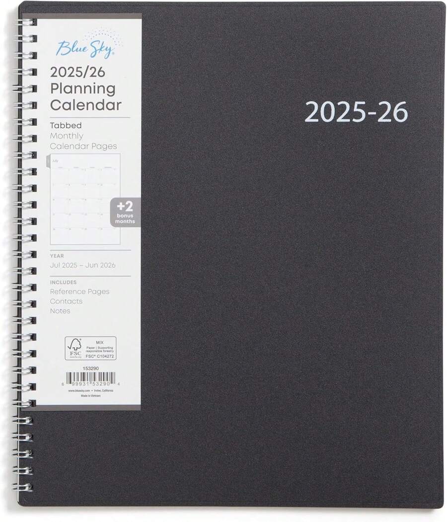 Blue Sky 2025-2026 Monthly Academic Year Planner Calendar, July 2025 ...
