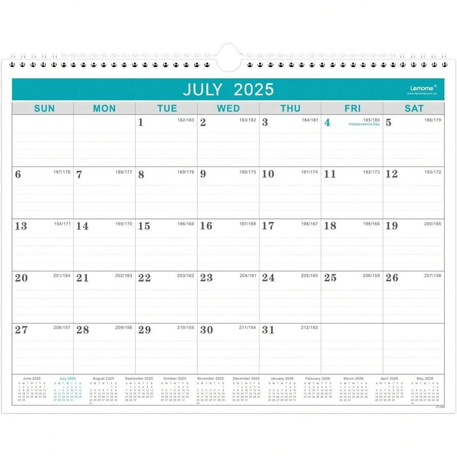Calendar 2025-2026, 18 Months Wall Calendar From July 2025 To December 2026,11.5 X 14.6, 2025 ...