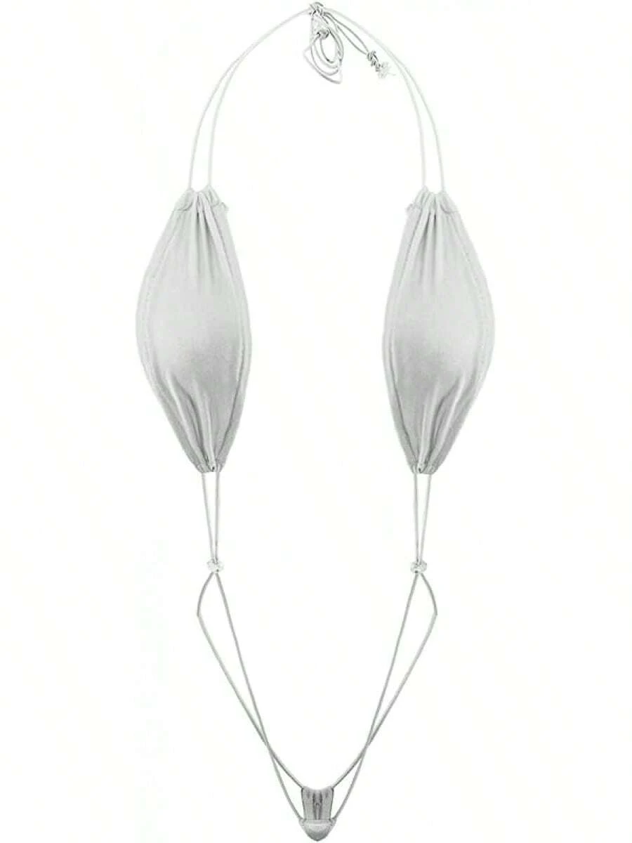 Women's Alluring G String Slingshot Bikini Micro Bikini Thongs Halter ...