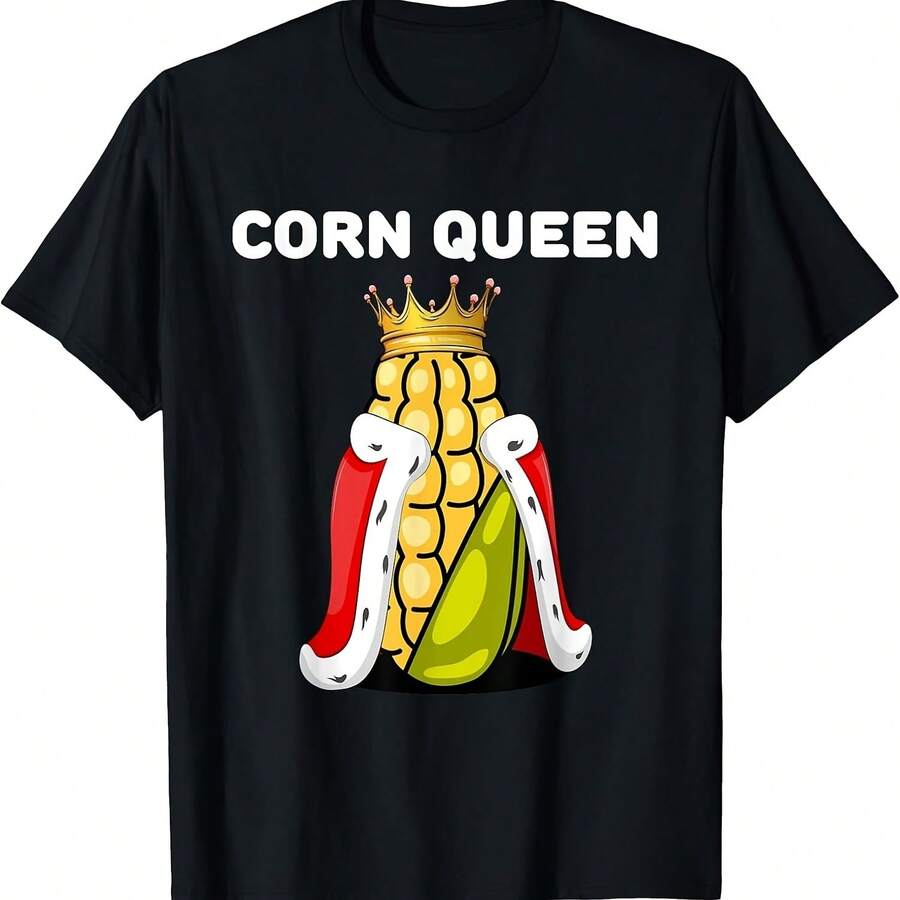Camiseta Corn Queen Gear Feminina De Milho Fofa Espiga Milho Doce ...