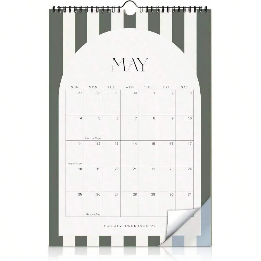 Aesthetic 20252026 Wall Calendar Runs From May 2025 Until Dember 2026 ...