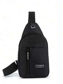 Men's Diagonal Shoulder Messenger Bag, Chest Bag For Travel, Outdoor ...