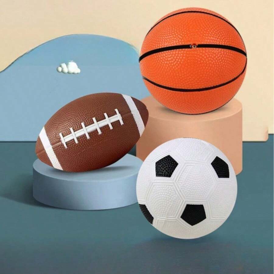 1pc Inflatable PVC Stress Relief Sports Ball, 5 Inch Basketball ...