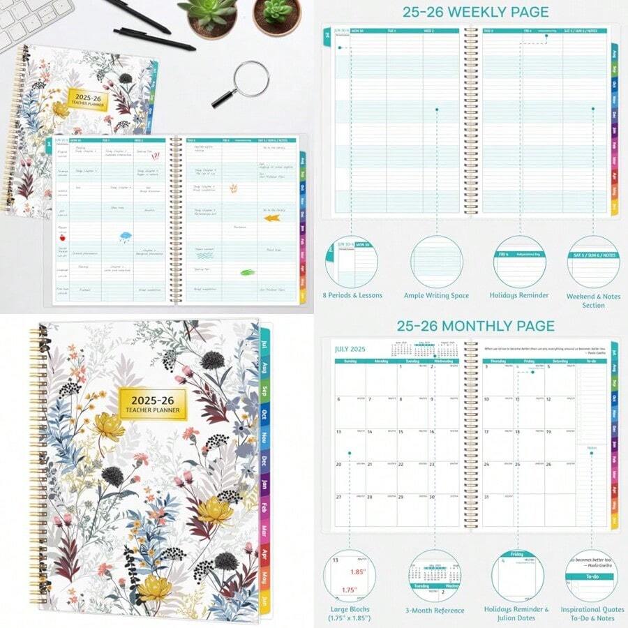 Teacher Planner 20252026 JUL. 2025 JUN. 2026 Lesson Planner 20252026 ...