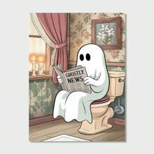 1pc Ghost In The Toilet, Ghost In The Bathroom Printable, Dark Academy ...