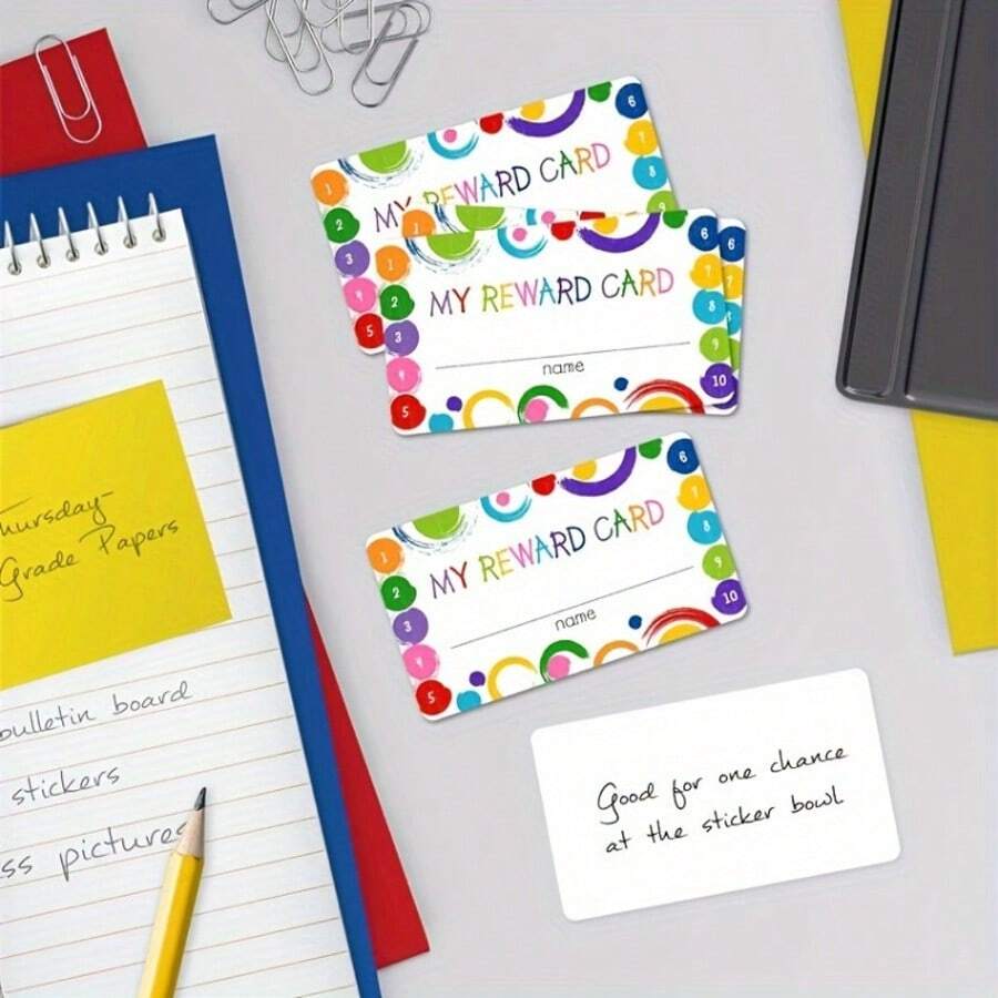 Motivational Punch Cards,Reward Punch Cards With Hole Punch - Perfect ...