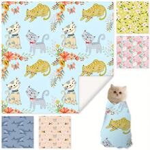 Cat Wrap For Grooming, Maximum, Self-Adherent Soft Cat Blanket For Nail ...